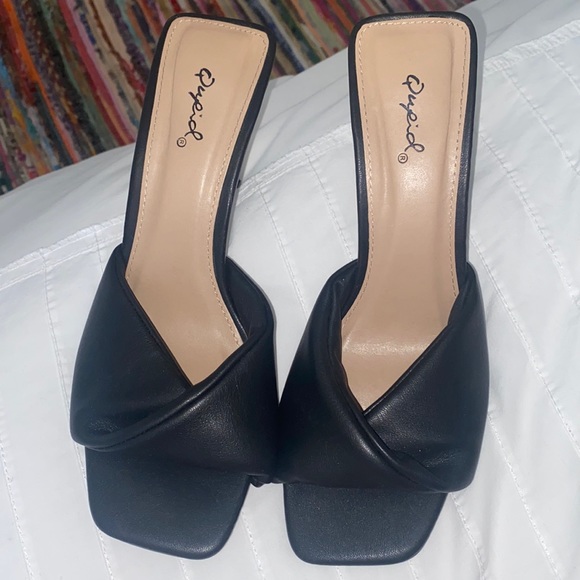 Qupid | Shoes | Open Toe Heels Perfect Condition | Poshmark